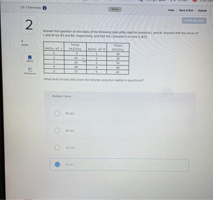 Solved Du TDD Ch 7 Exercises Saved Help Save & Exit Submit | Chegg.com