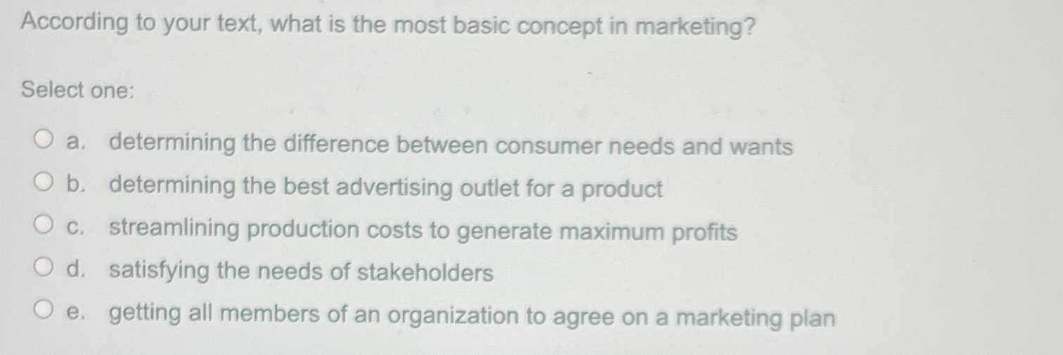 Solved According to your text, what is the most basic | Chegg.com