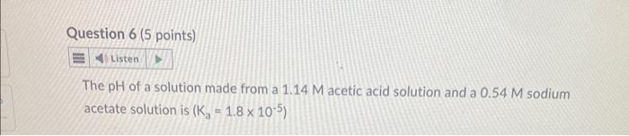 Solved Consider the following buffer system: 1.01MH2CO3 and | Chegg.com