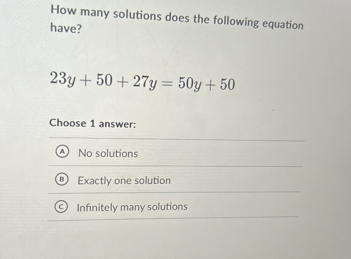Solved How many solutions does the following equation | Chegg.com