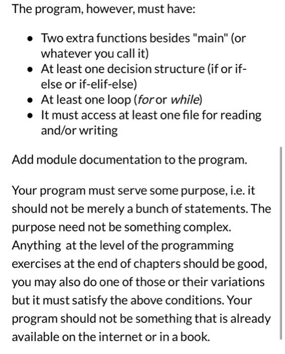 Solved The Program However Must Have Two Extra 4372