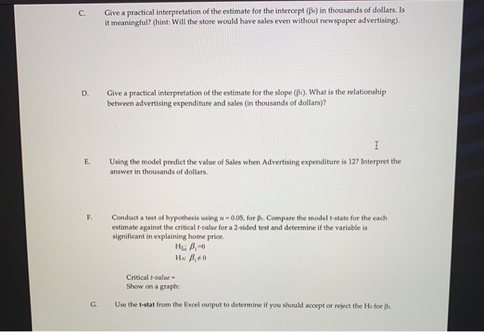 Solved Simple Linear Regression - Worksheet Problem: The | Chegg.com