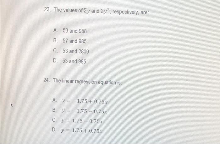 Solved Refer to the incomplete) table below which shows the | Chegg.com