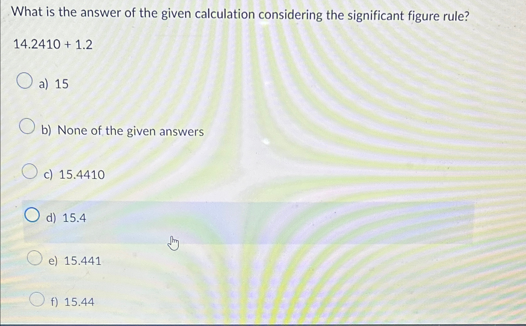 Solved What is the answer of the given calculation | Chegg.com