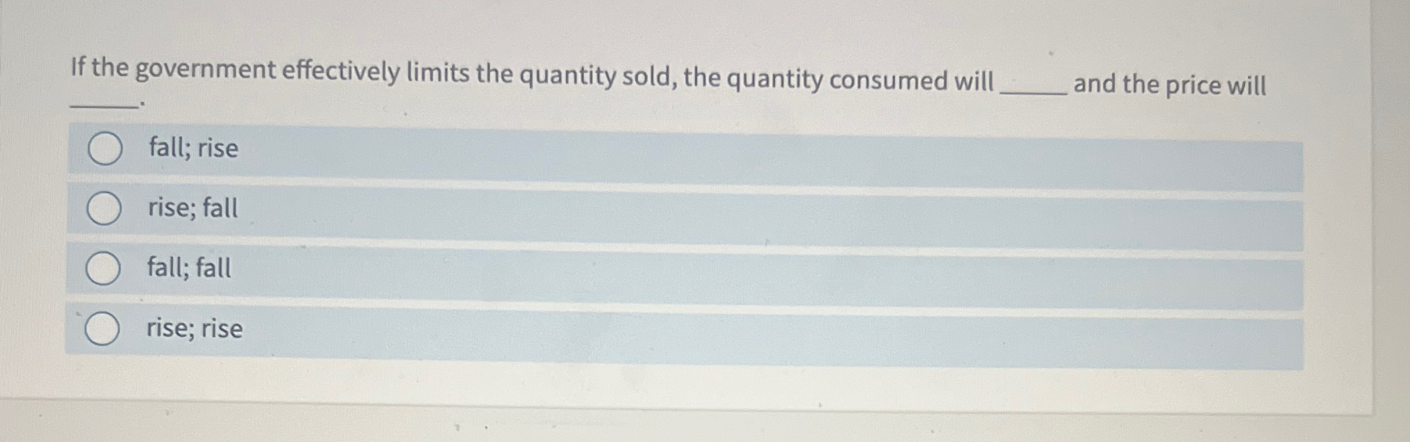 Solved If the government effectively limits the quantity | Chegg.com