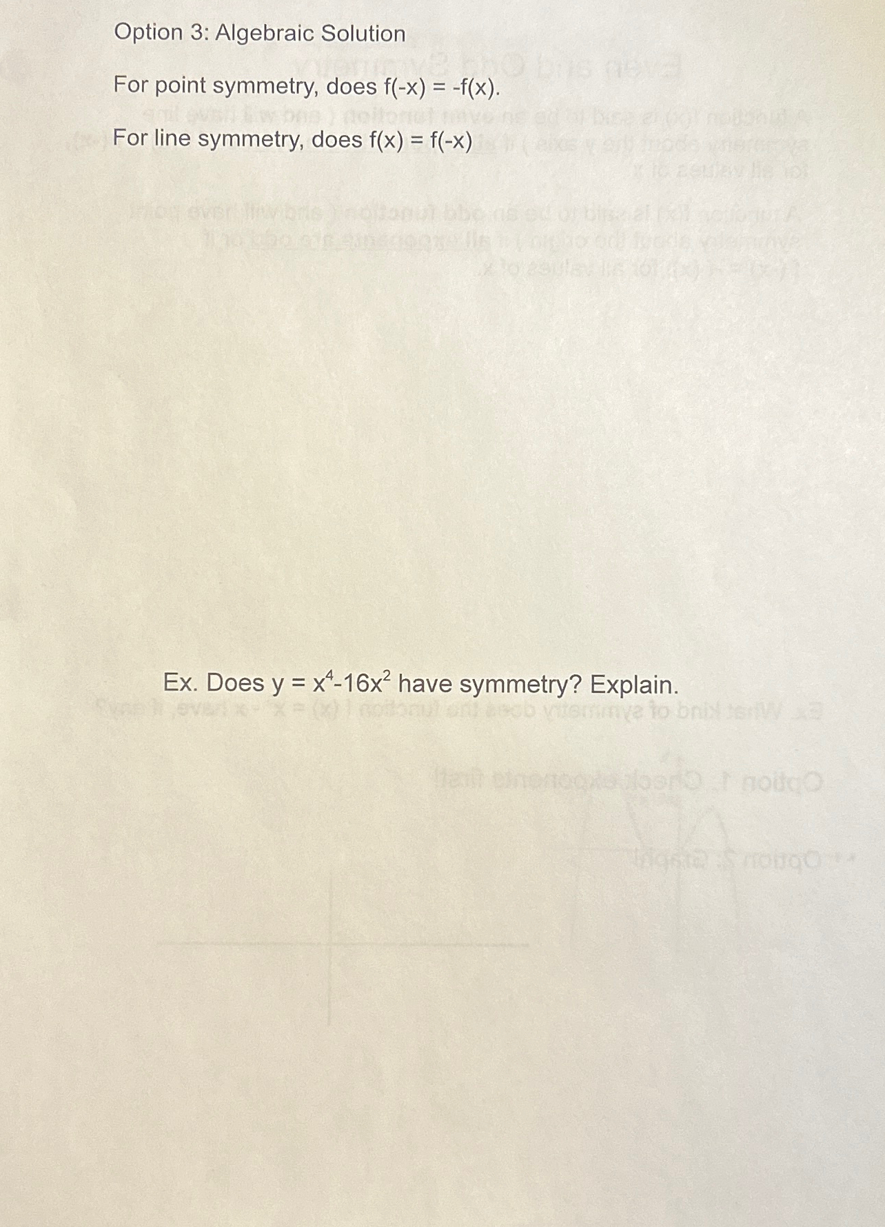 Solved Even and Odd SymmetryA function f(x) ﻿is said to be | Chegg.com