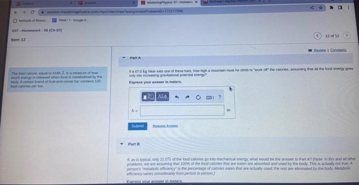 Solved session masteringphysics.com/myctemViewTassignment | Chegg.com
