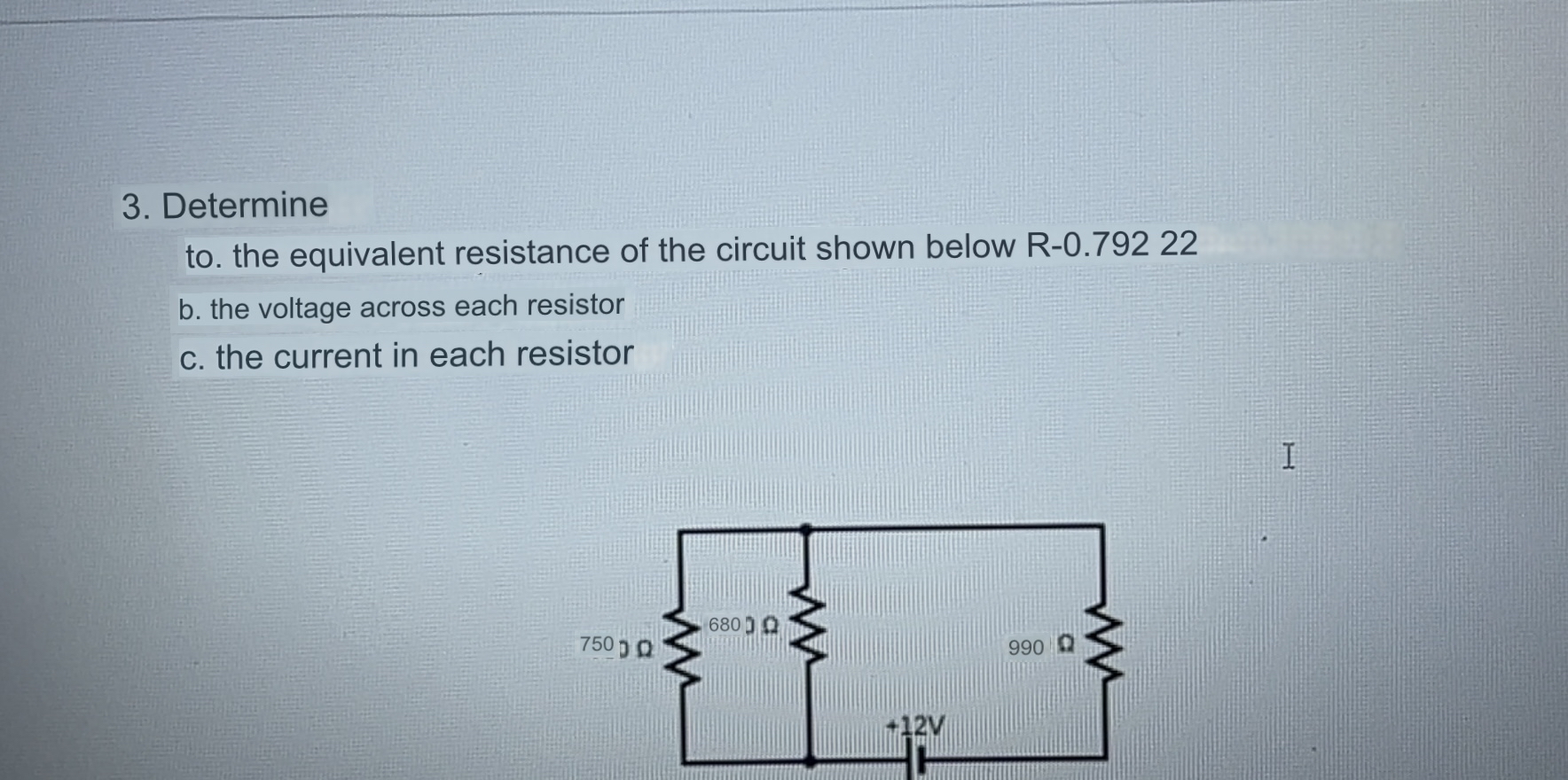 [Solved]: Determine to. the equivalent resistance of the cir