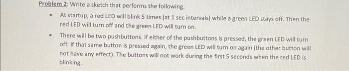 Solved please write this sketch in Arduino, thank u! bonus: | Chegg.com