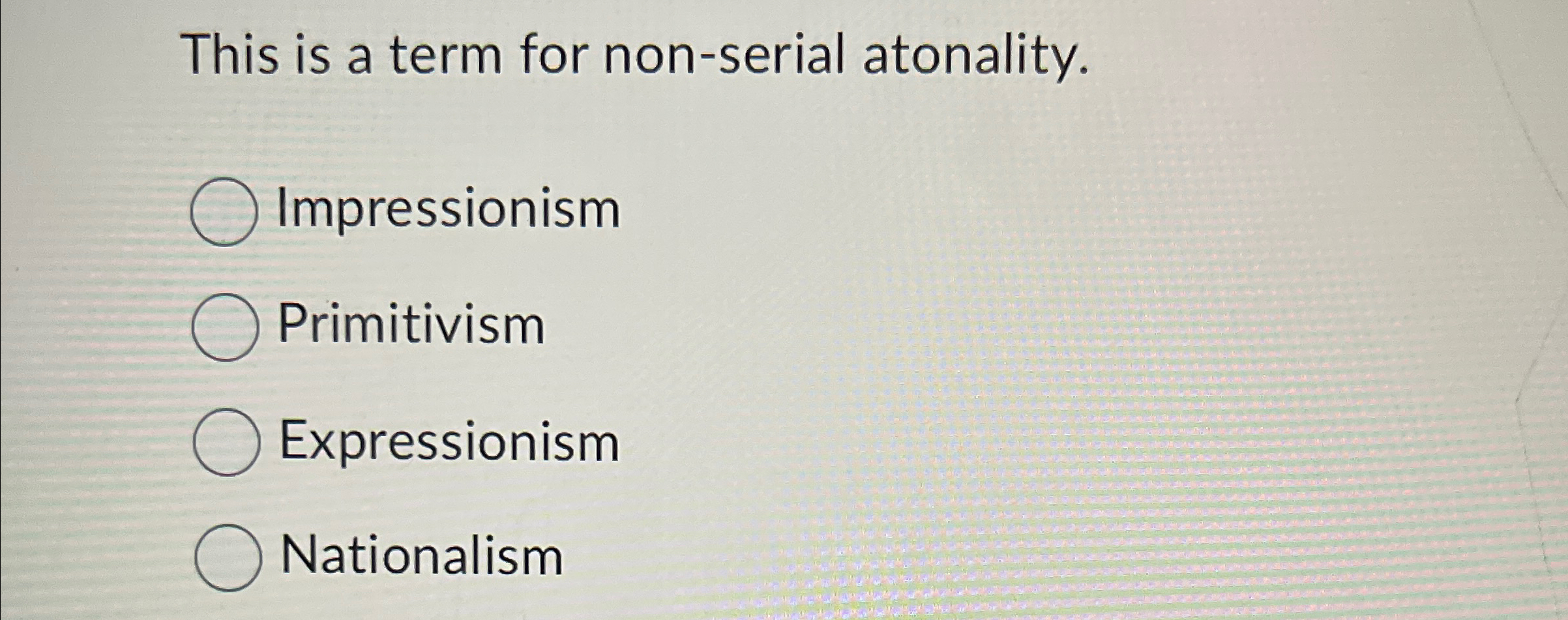 Solved This is a term for non-serial | Chegg.com