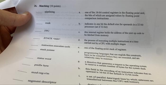 Solved pipelining a. one of the 16-bit control registers in | Chegg.com