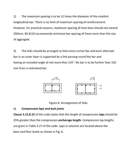Solved 2) A short braced reinforced concrete column supports | Chegg.com