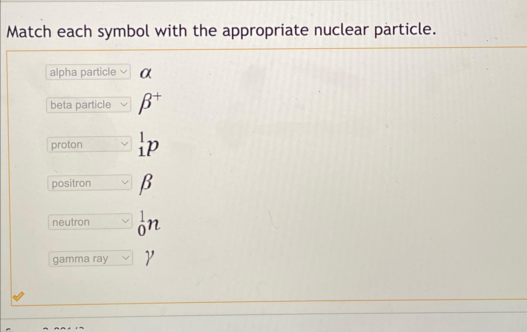 Solved Match each symbol with the appropriate nuclear | Chegg.com