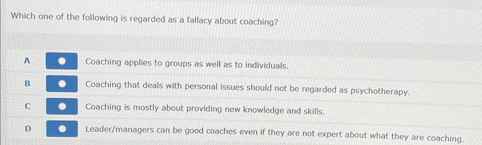 Solved Which one of the following is regarded as a fallacy | Chegg.com