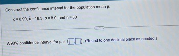 Solved Find the minimum sample size n needed to estimate μ | Chegg.com
