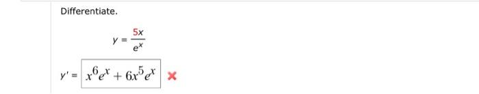 Solved Differentiate. f(x)=(8x2−7x)ex Step 1 Recall the | Chegg.com