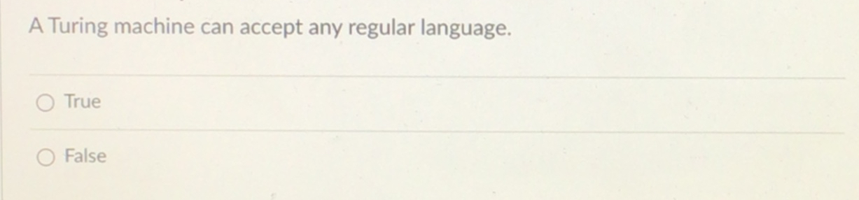 Solved A Turing machine can accept any regular | Chegg.com