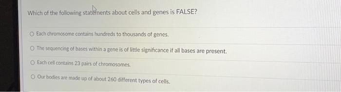 Solved Which of the following statements best describes a | Chegg.com