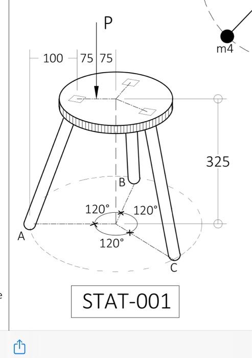 Solved Refer to the figure shown in STAT-001, the 3-legged | Chegg.com