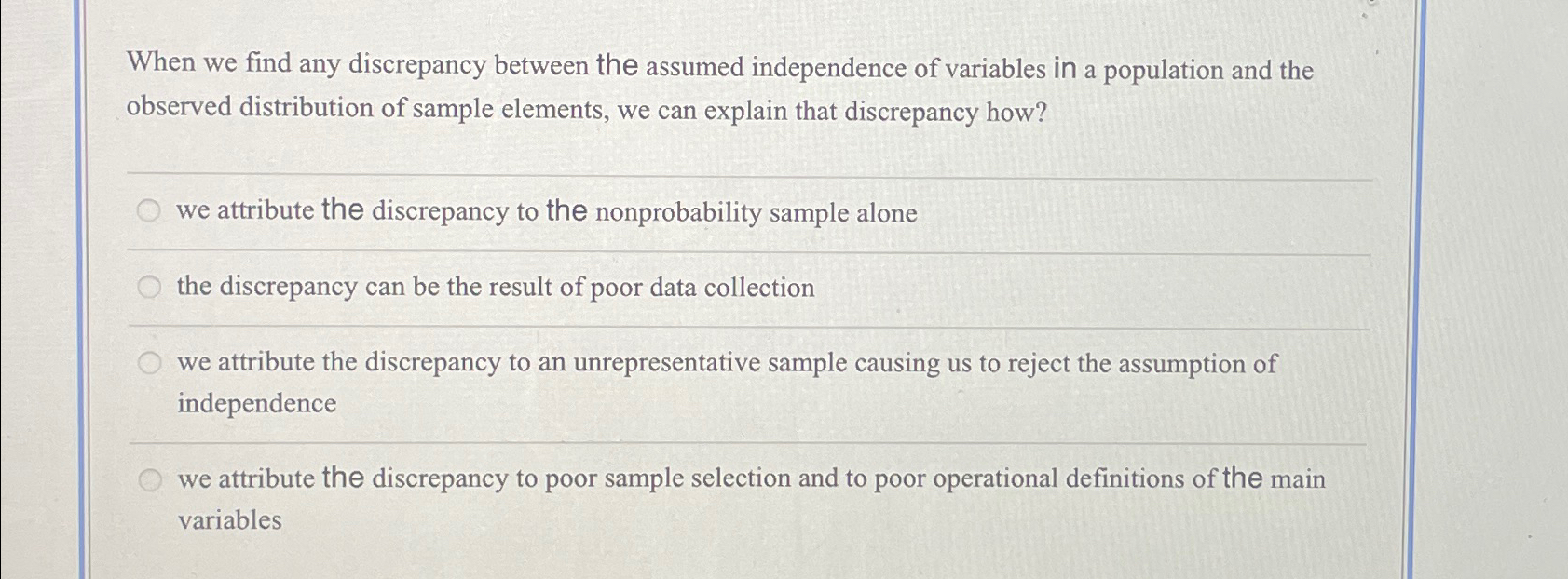 Solved When we find any discrepancy between the assumed | Chegg.com