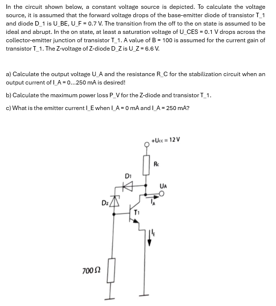 Solved In the circuit shown below, a constant voltage source | Chegg.com