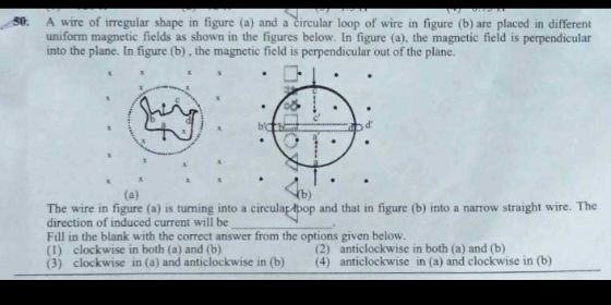 Solved A wire of irregular shape in figure (a) ﻿and a | Chegg.com