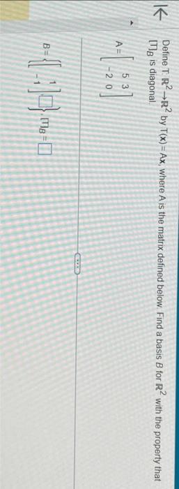 Solved Define T:R2→R2 by T(x)=Ax, where A is the matrix | Chegg.com