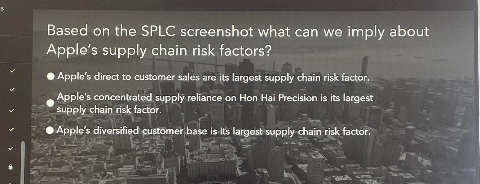 Solved Based on the SPLC screenshot what can we imply about | Chegg.com