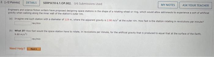Solved 2 (-/2 points) DETAILS SERPSE 10 6.1.0P.002.0/6 | Chegg.com Solved 2 (-/2 points) DETAILS SERPSE 10 6.1.0P.002.0/6 | Chegg.com