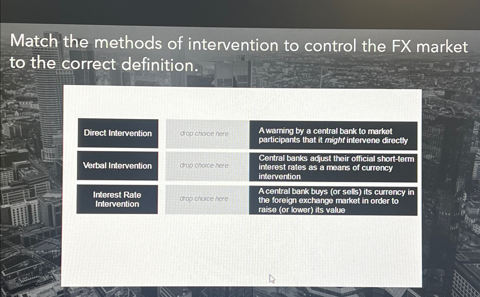 Solved to the correct definition.Direct InterventionVerbal | Chegg.com