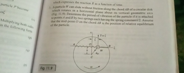 Solved Particle P || ﻿which expresses the reaction R ﻿as a | Chegg.com