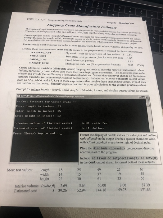 Solved Csis 123 C Programming Fundamentals Shippinecrane 