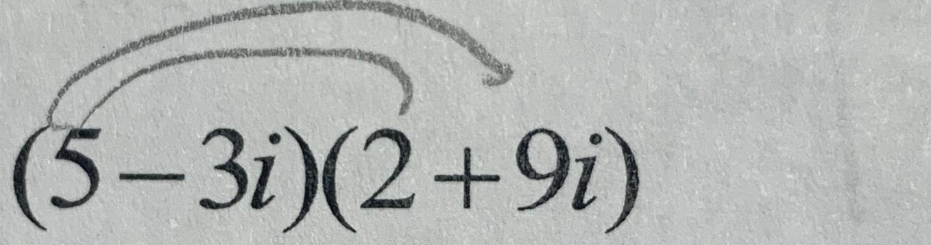 Solved (5-3i)(2+9i) | Chegg.com