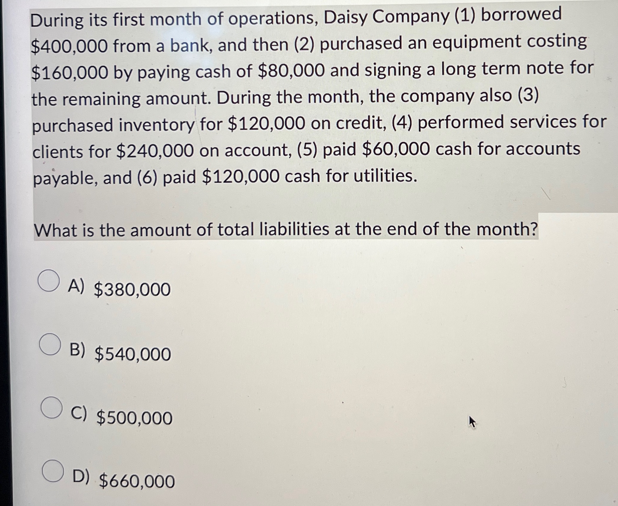 Solved During its first month of operations, Daisy Company | Chegg.com