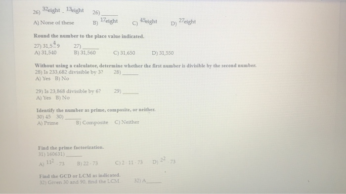 Solved 45eight 27eight 26) 3eight 13eight 26) A) None of | Chegg.com