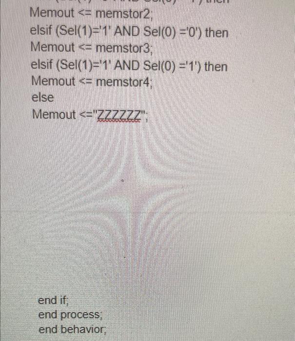 Solved 1 Write Behavioral Vhdl Code That Implements The 