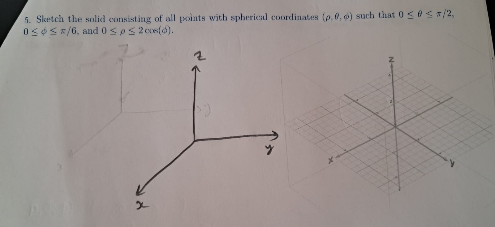 Solved Sketch the solid consisting of ﻿all points with | Chegg.com