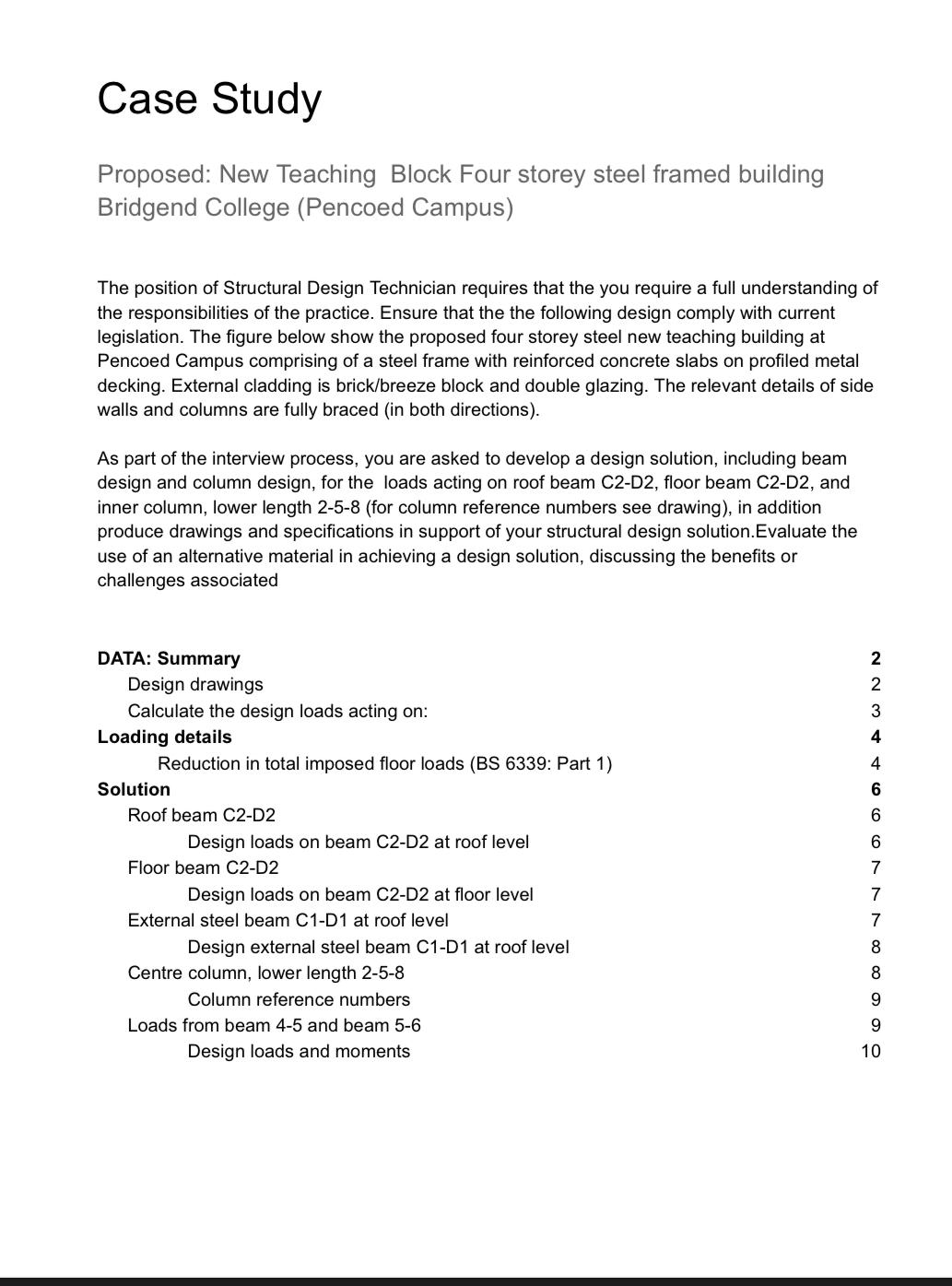 Case StudyProposed: New Teaching Block Four storey | Chegg.com