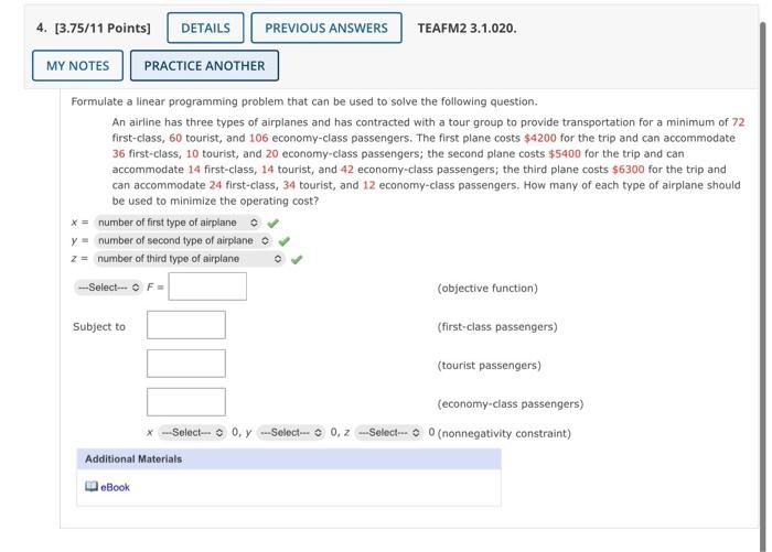 Solved I wasted 3 questions already on incorrect answers!! | Chegg.com