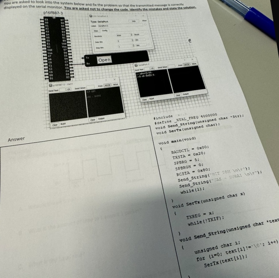 Solved You are asked to look into the system below and fix | Chegg.com
