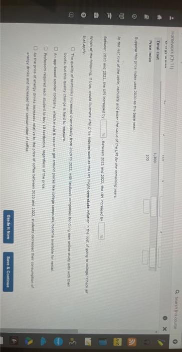 Solved 1. Calculating infiation using a simaple price index | Chegg.com
