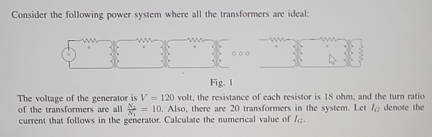Solved Consider the following power system where all the | Chegg.com