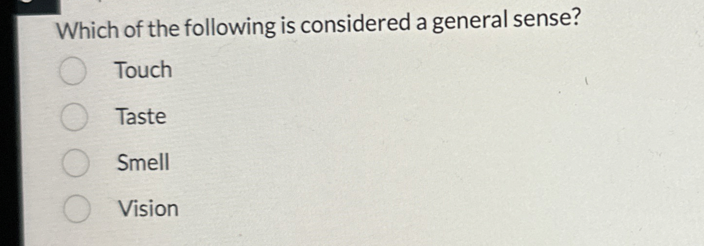 Solved Which of the following is considered a general | Chegg.com