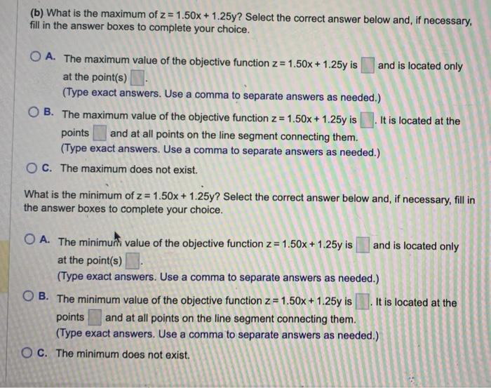 Solved The graph to the right shows a region of feasible | Chegg.com