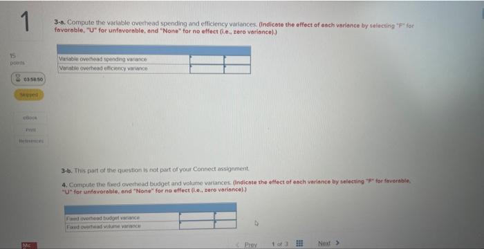 Solved Problem 10-32 Comprehensive Variance Analysis in a | Chegg.com