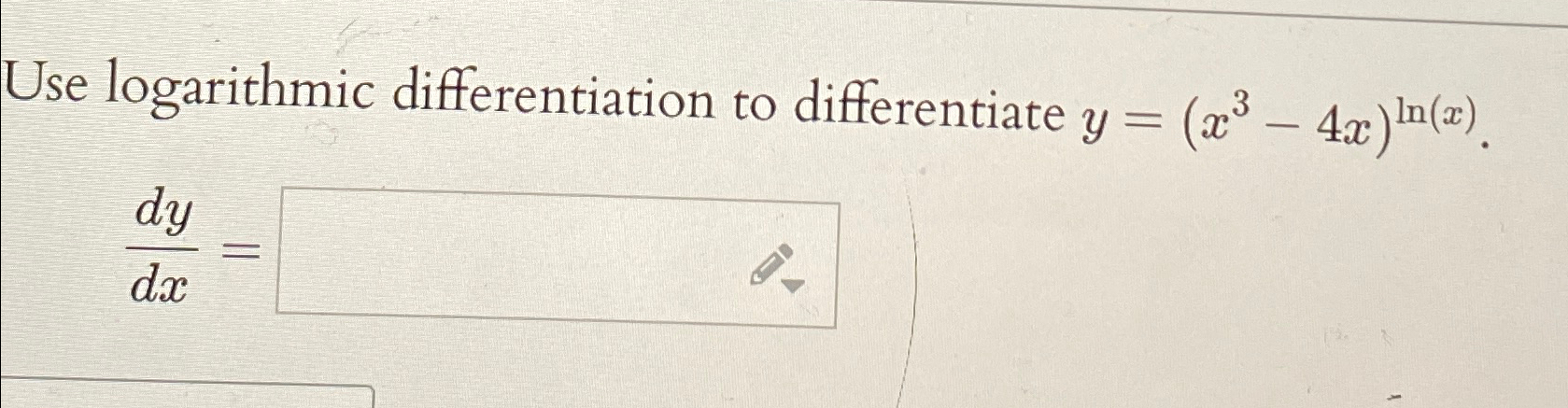Solved Use logarithmic differentiation to differentiate | Chegg.com