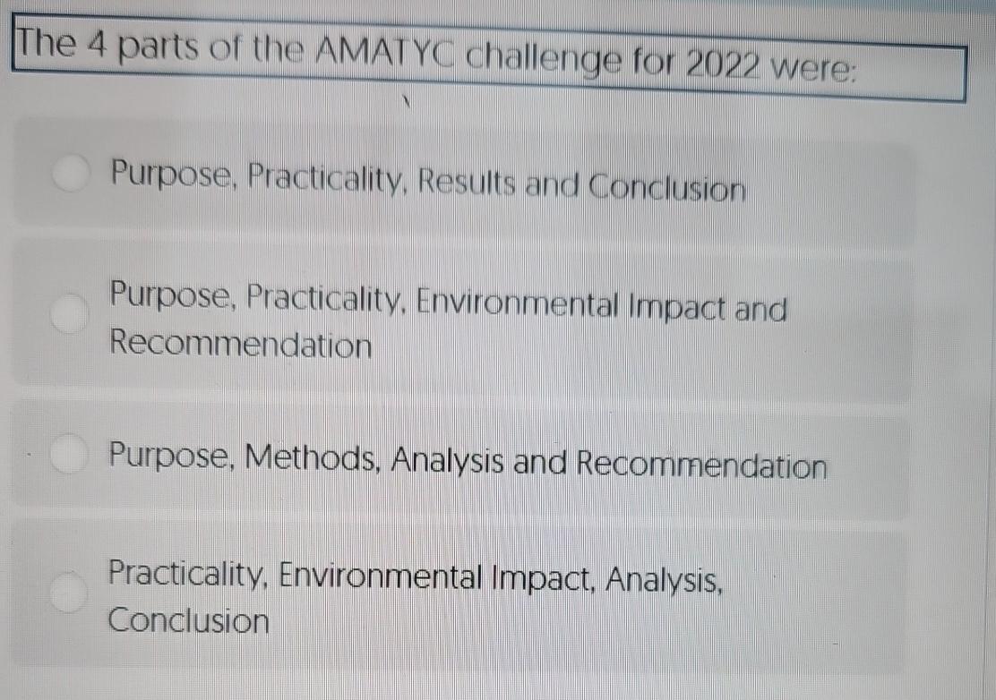 Solved The 4 parts of the AMATYC challenge for 2022 | Chegg.com Solved The 4 parts of the AMATYC challenge for 2022 | Chegg.com