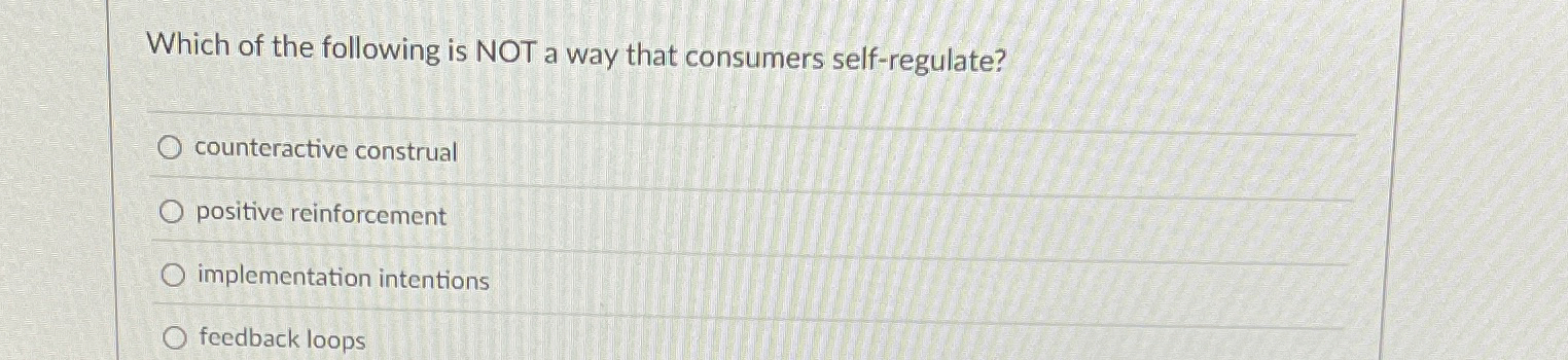 Solved Which of the following is NOT a way that consumers | Chegg.com