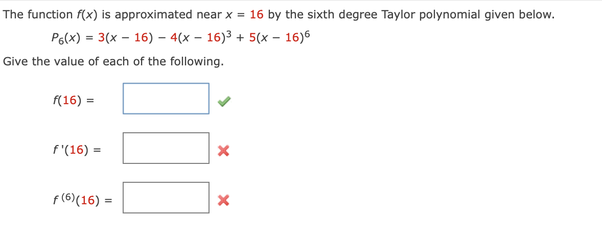 Solved The function f(x) ﻿is approximated near x=16 ﻿by the | Chegg.com