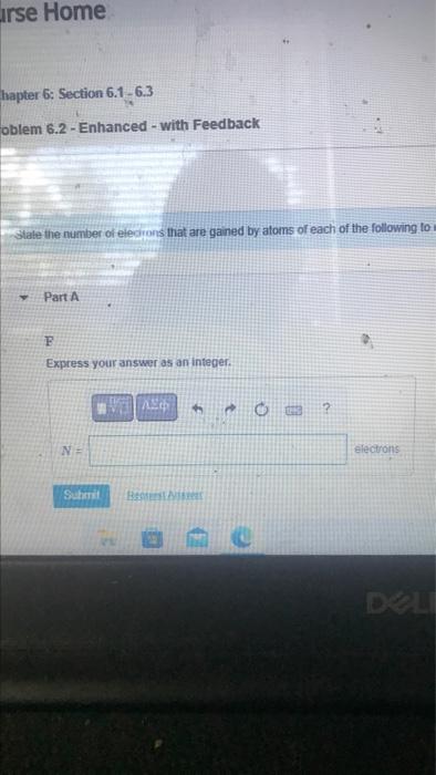 urse Home Chapter 6: Section 6.1-6.3 oblem 6.2 - | Chegg.com